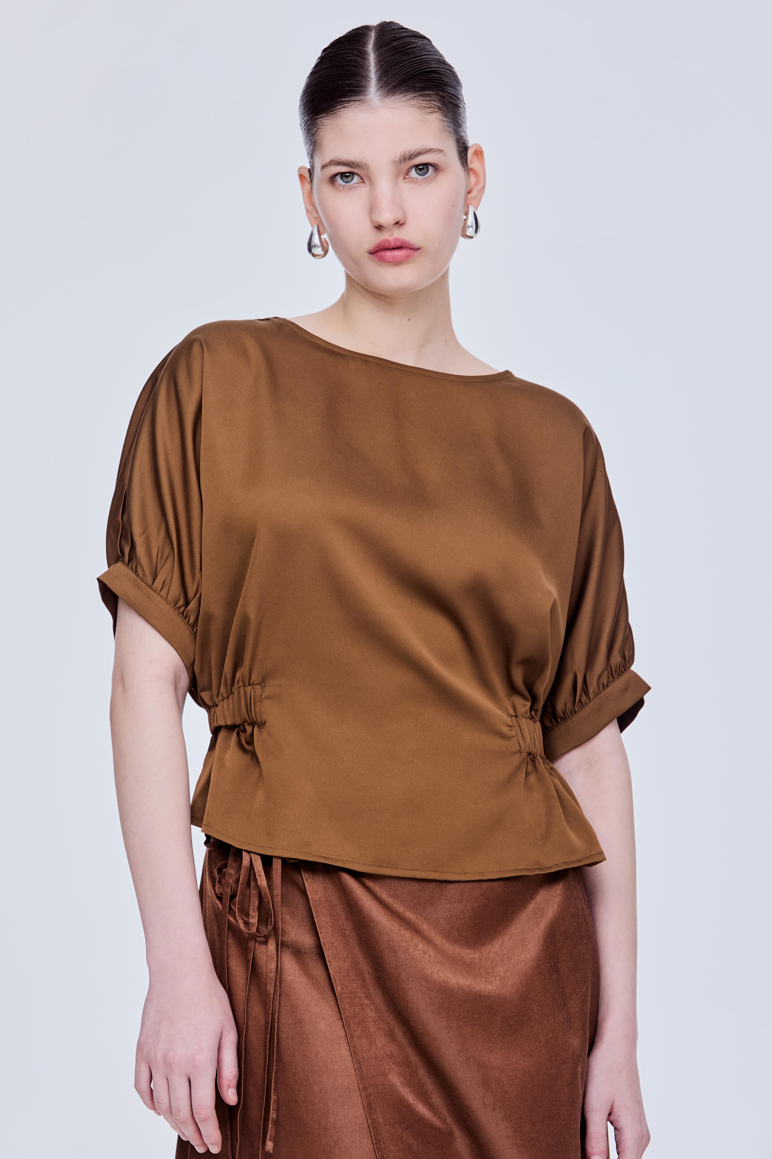 Satin Magyar Blouse – iORA Malaysia
