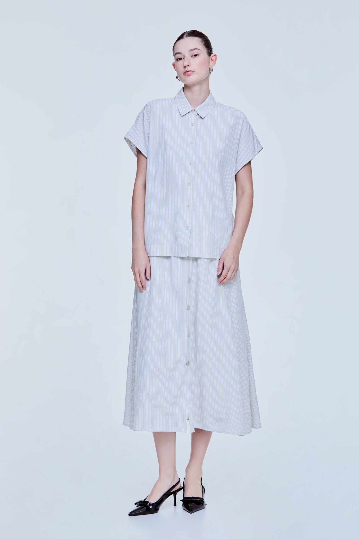 Striped Magyar Blouse – iORA Malaysia