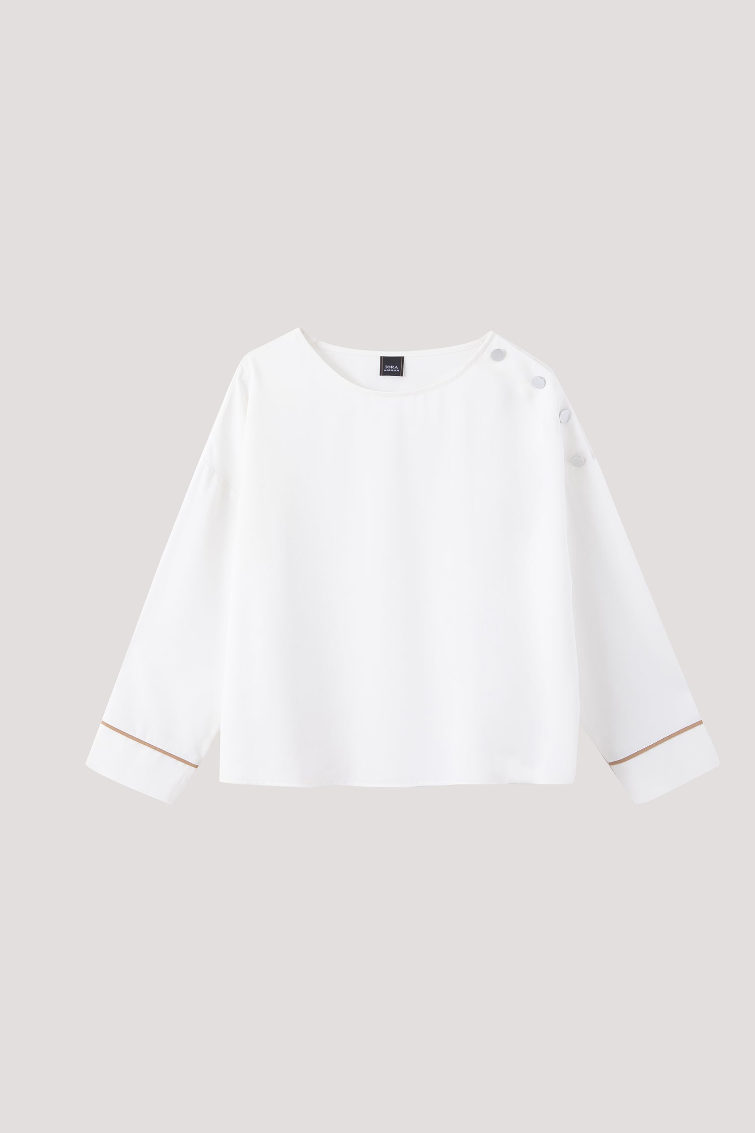 Dropped Shoulder Button Top – iORA Malaysia