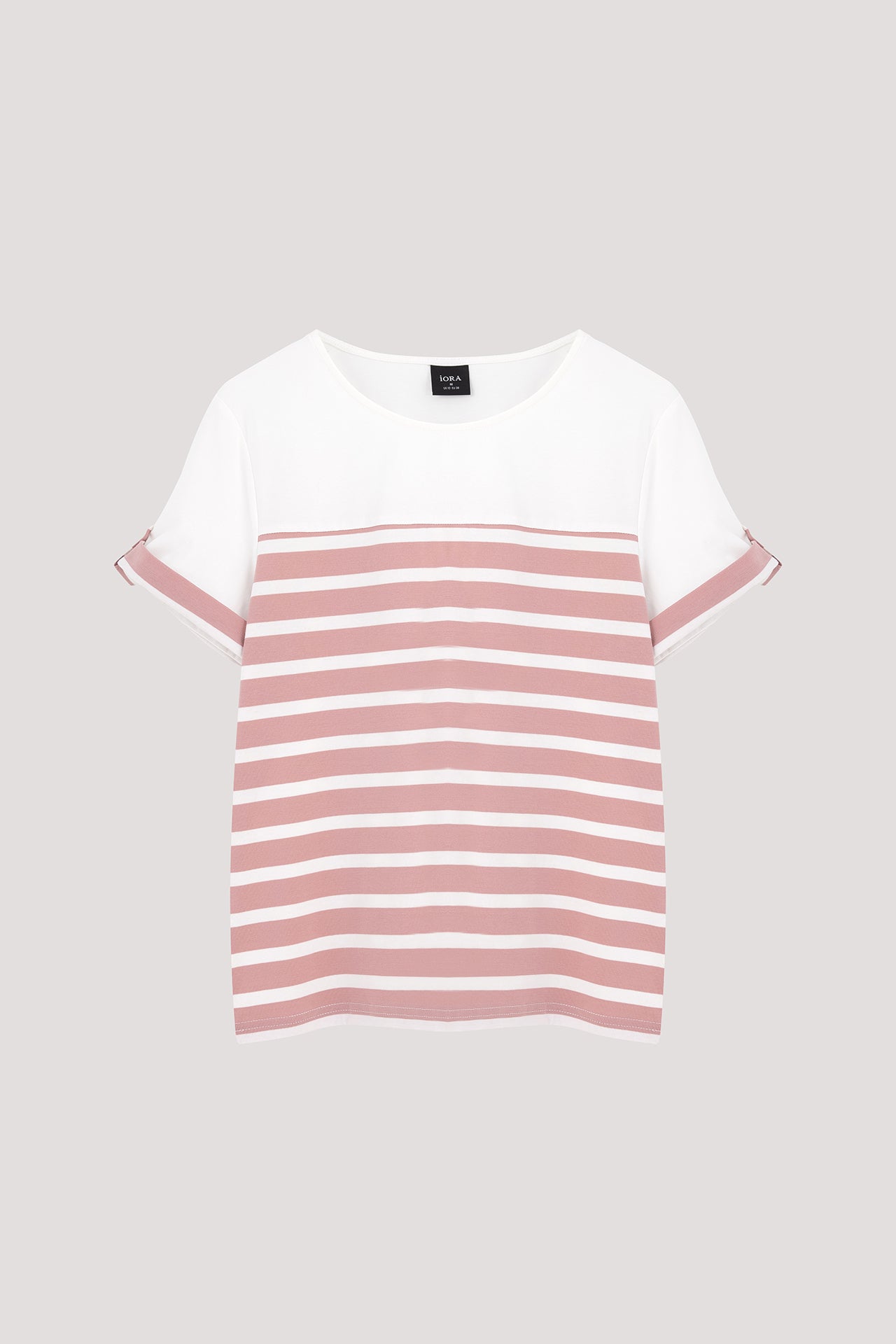 Contrast Pattern Blouse – iORA Malaysia