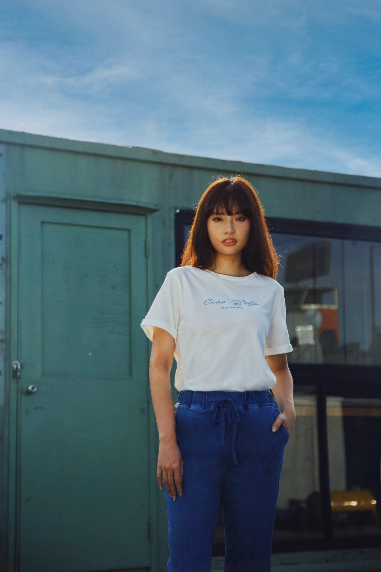 Tapered Cut Elasticated Drawstring Denim – iORA Malaysia