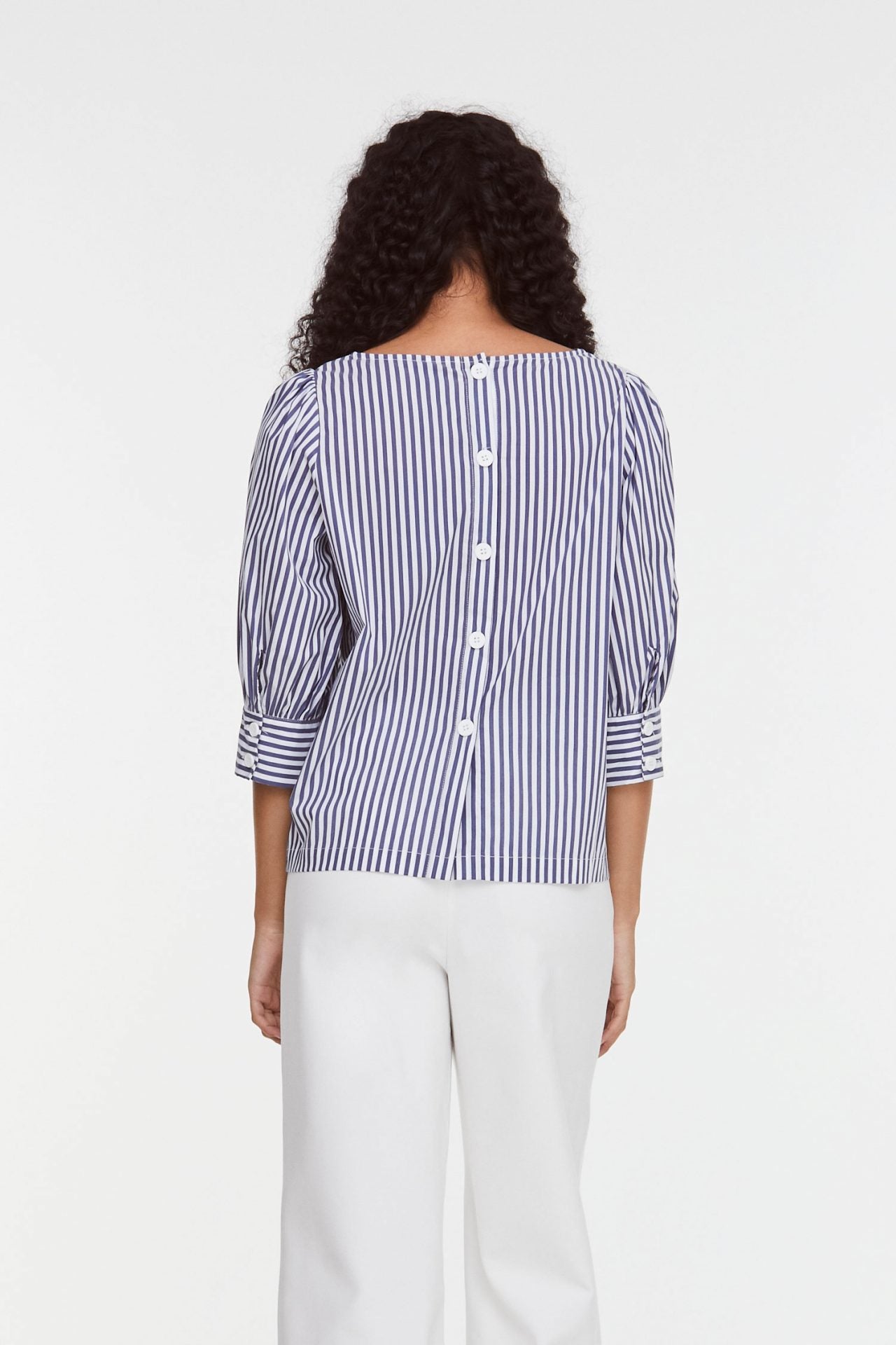 Printed Puff Sleeves Blouse – iORA Malaysia