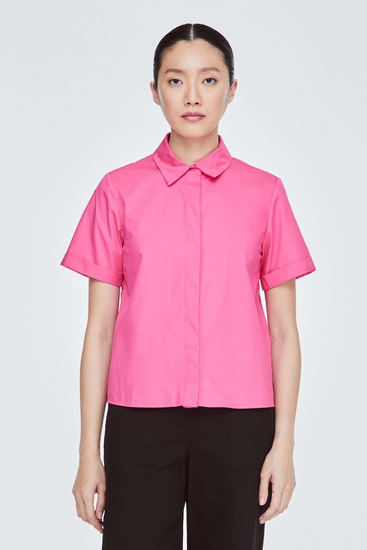 Collared Button Down Blouse – iORA Malaysia