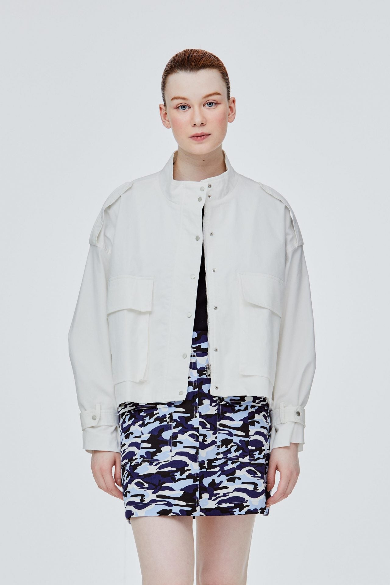 High Collar Utility Jacket – iORA Malaysia