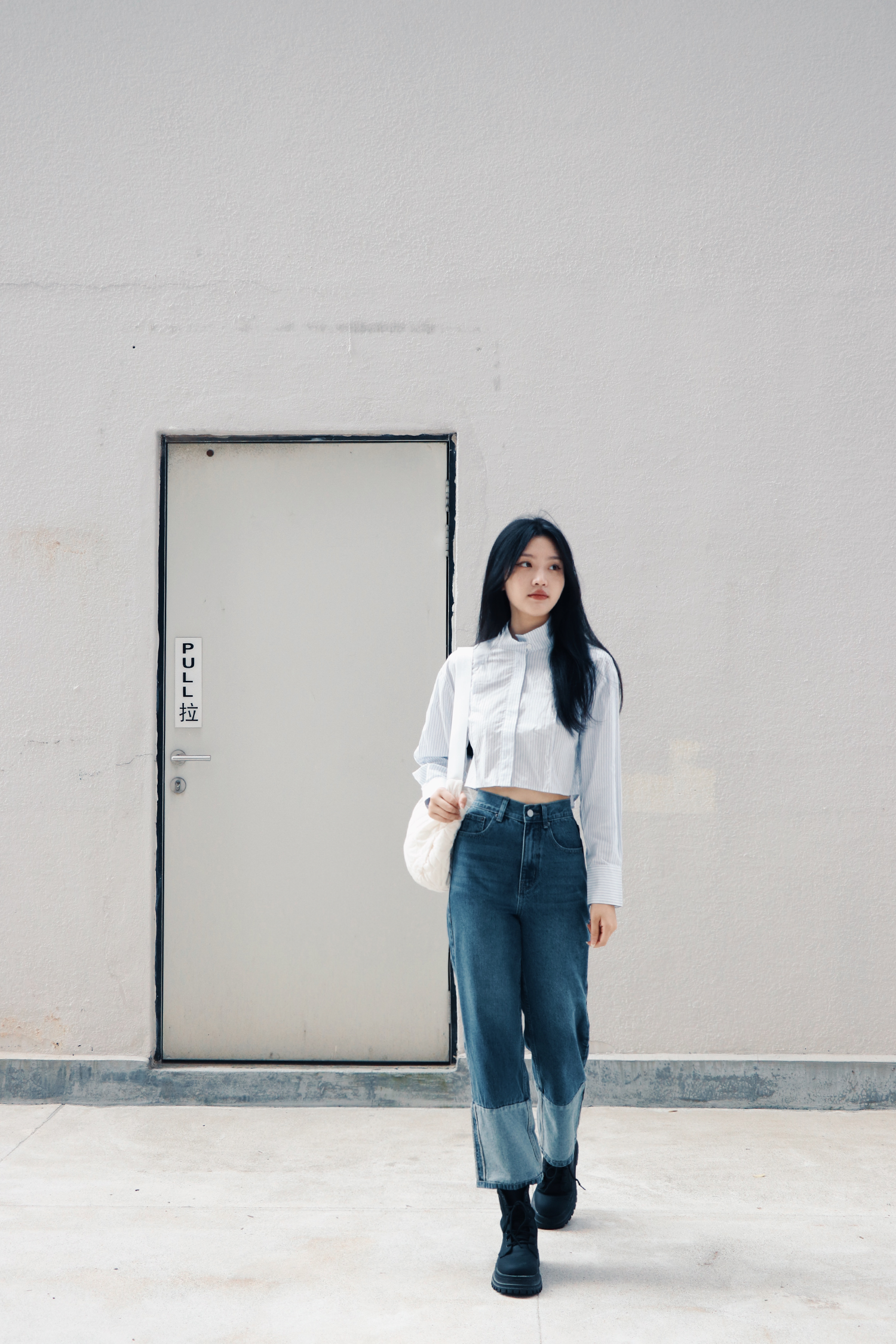Two Toned Wide Leg Jeans – iORA Malaysia