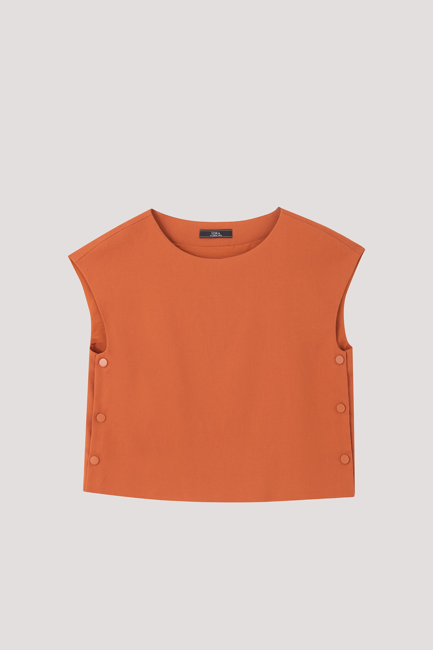 Buttoned Cap Sleeve Boxy Top – iORA Malaysia