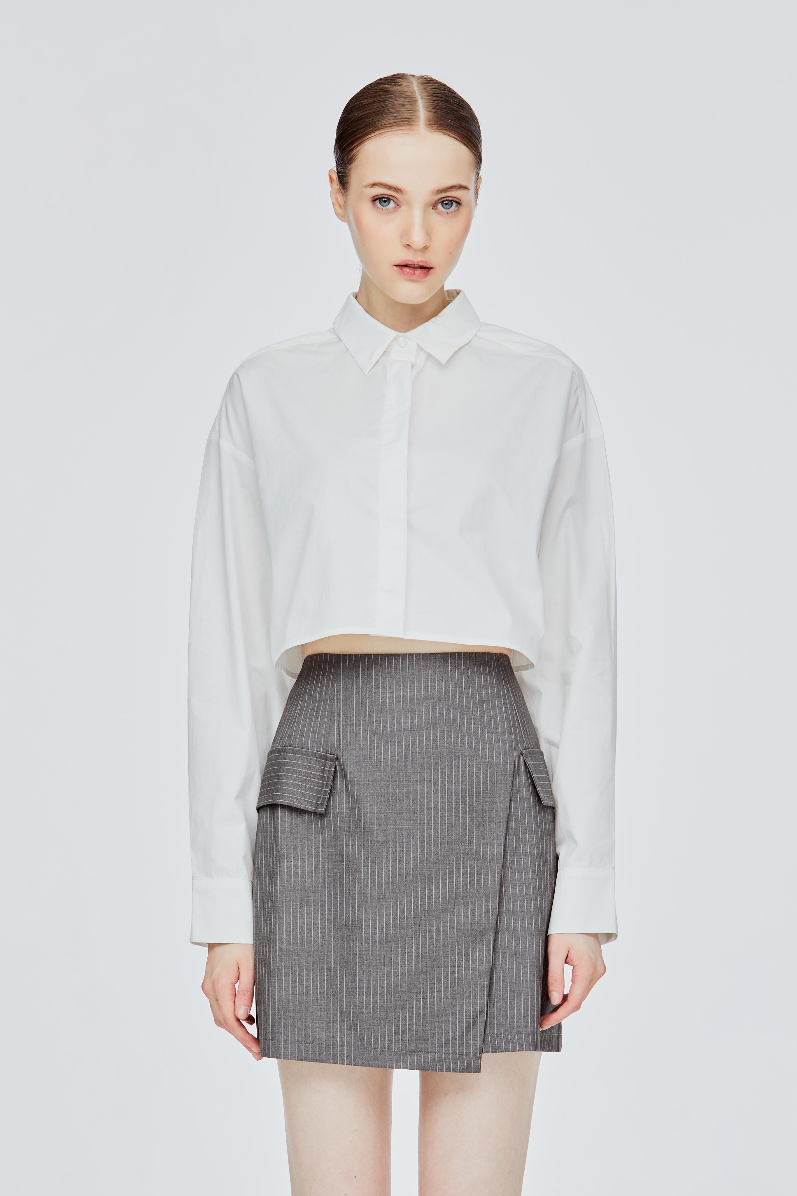 Cropped Button Up Shirt – iORA Malaysia