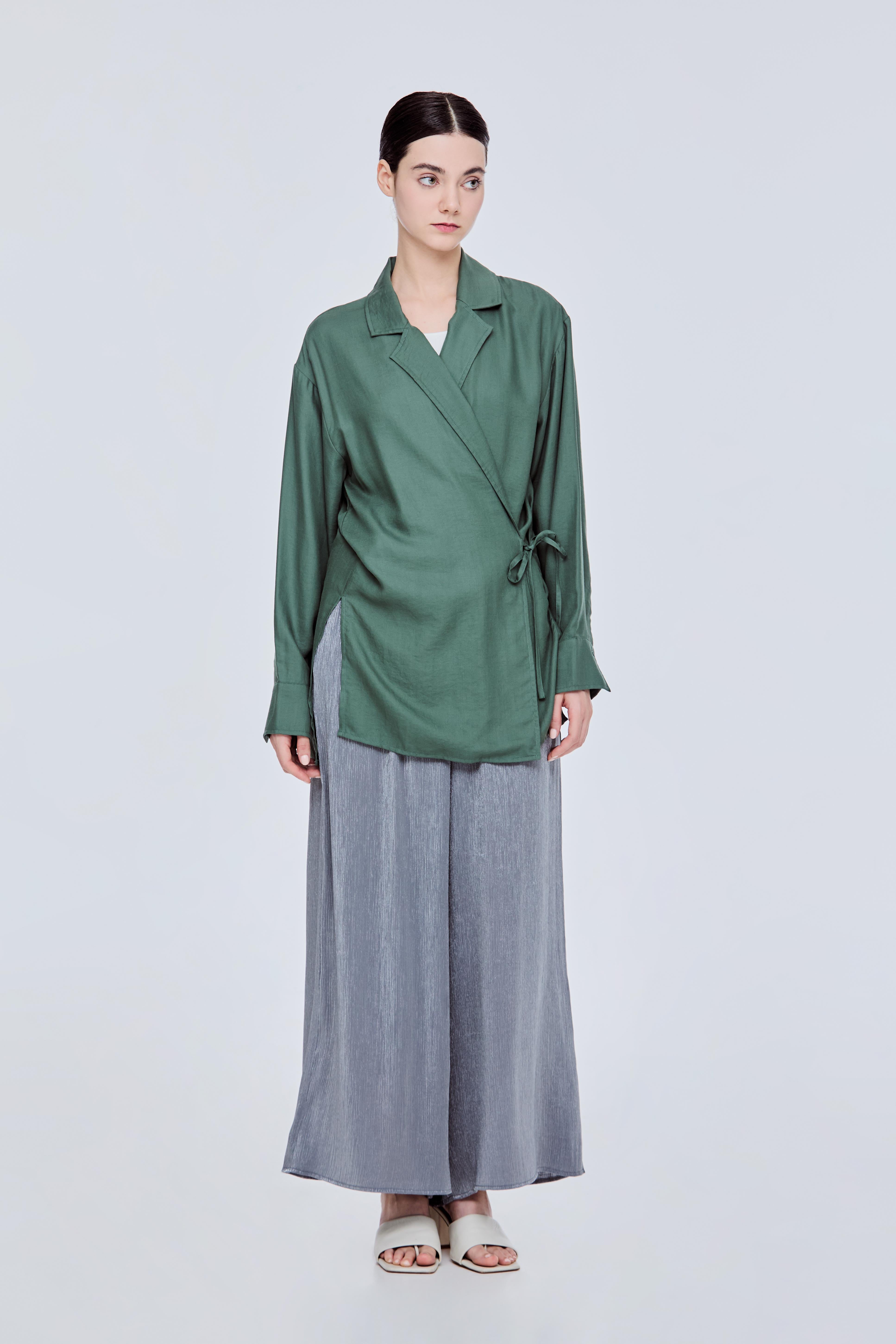 Flowy Self Tie Blazer – iORA Malaysia