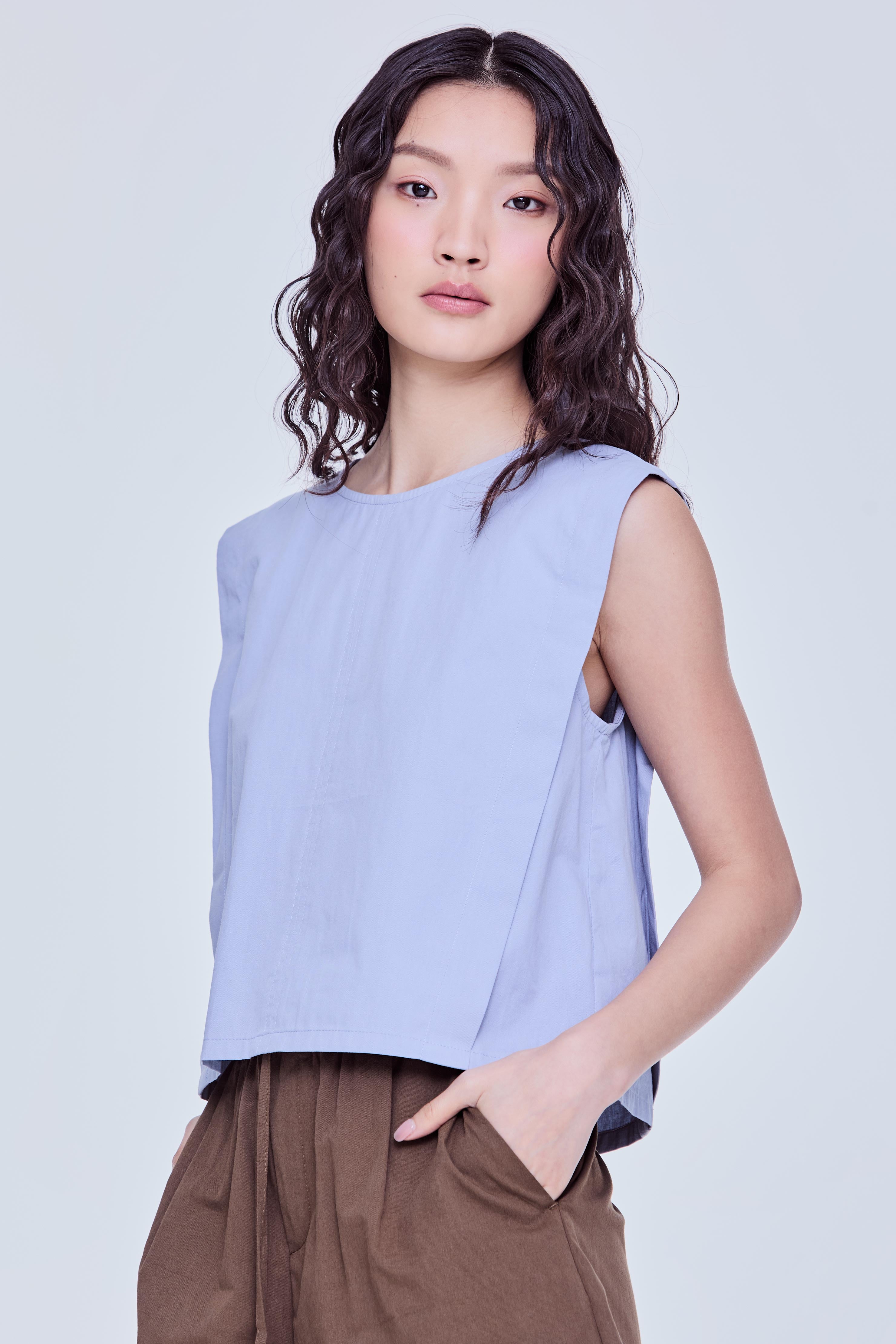 Sleeveless Panelled Top – iORA Malaysia