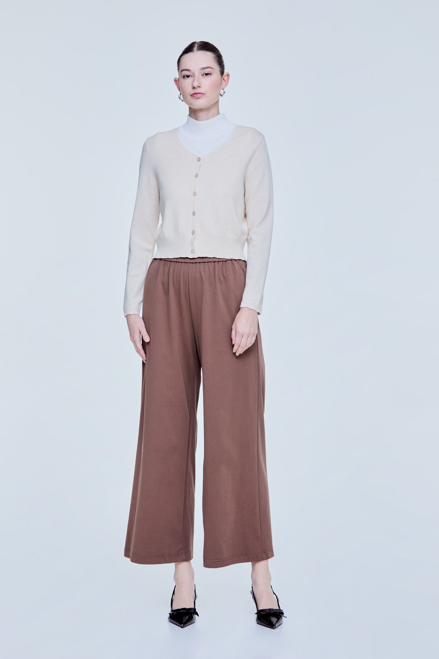 Cropped Decorated Hem Cardigan – iORA Malaysia
