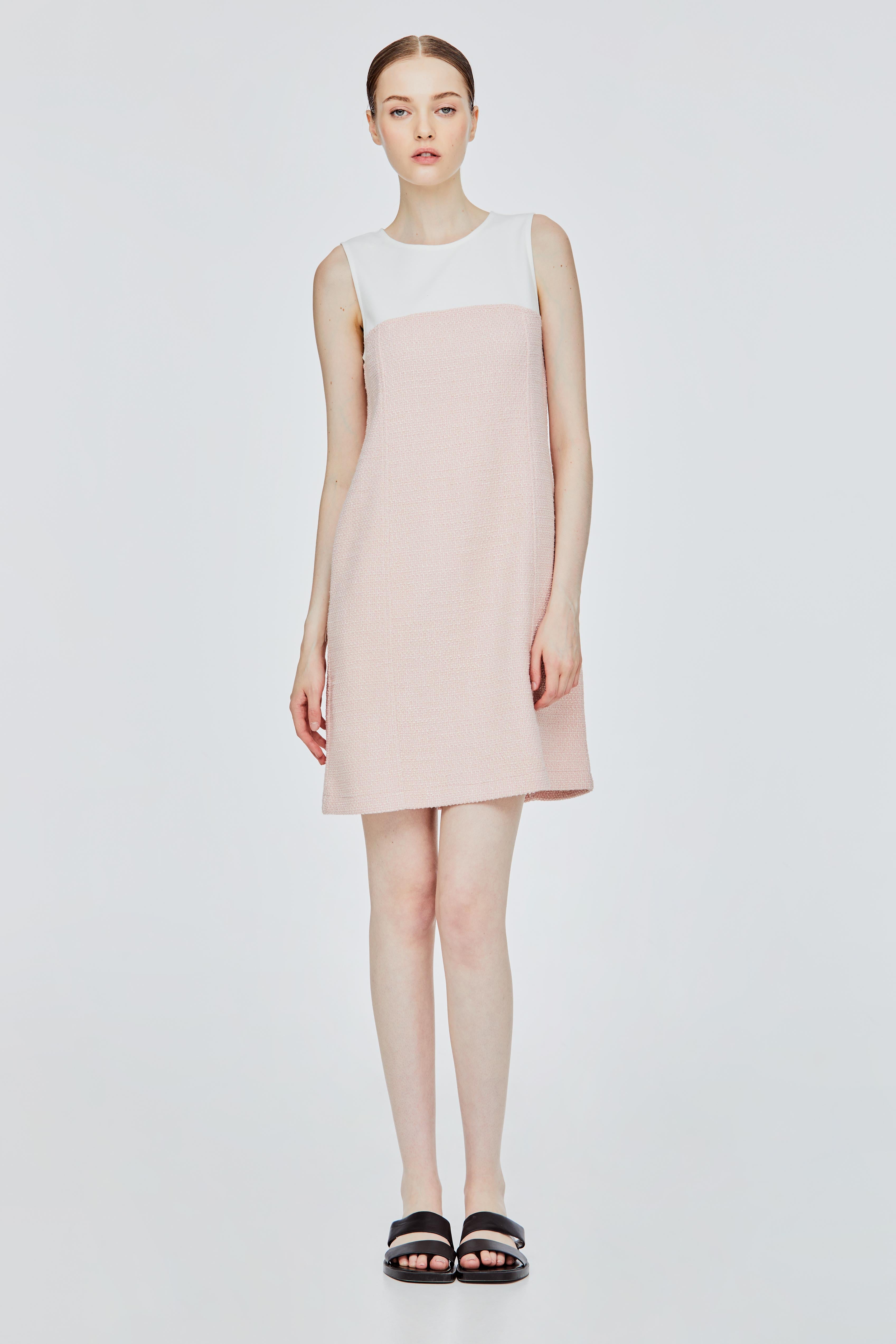 Contrast Colour Block Midi Dress – iORA Malaysia