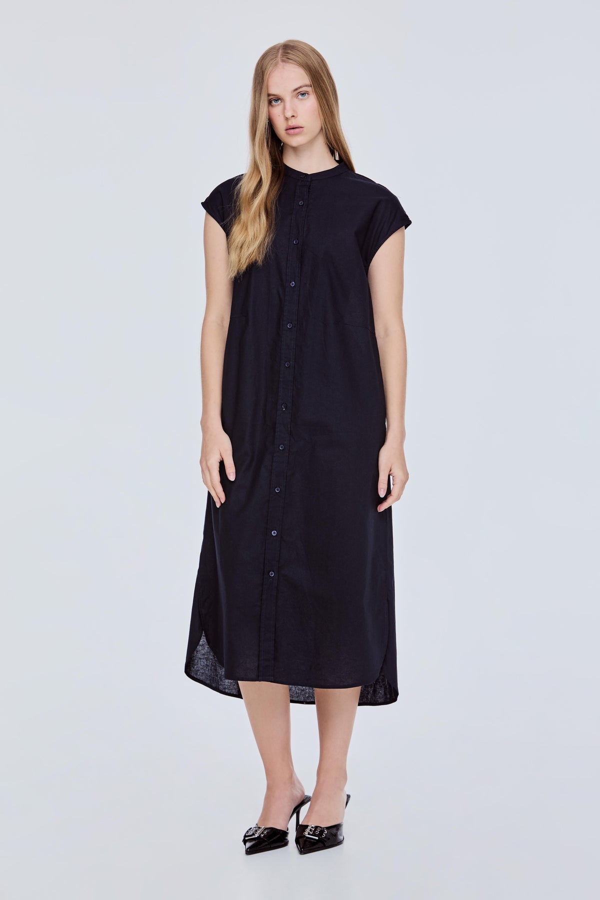 Boxy Stand Collar Dress – iORA Malaysia