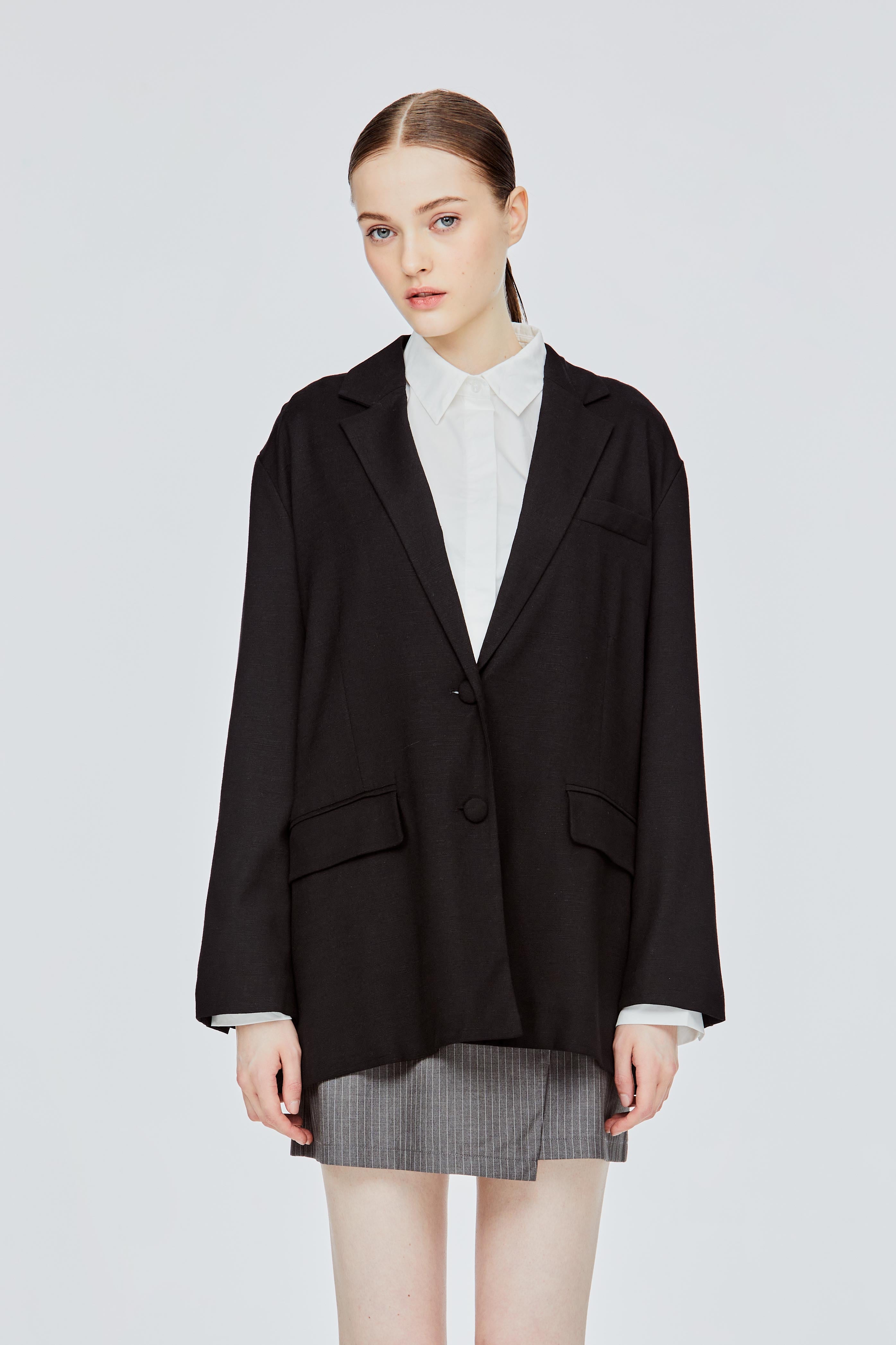 Loose Fitting Boxy Blazer – iORA Malaysia