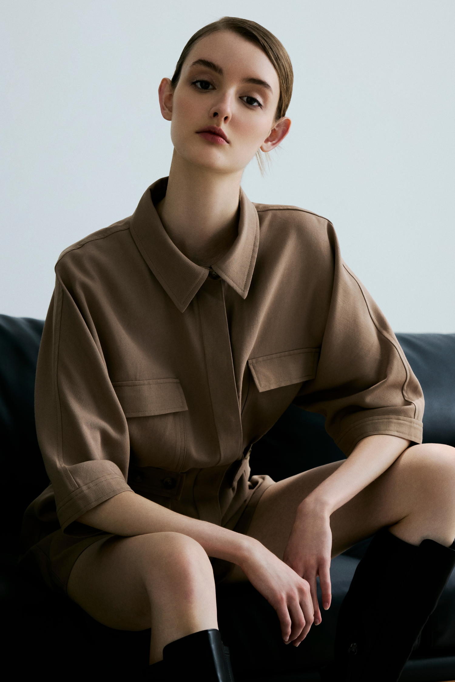 Belted Cargo Romper – iORA Malaysia