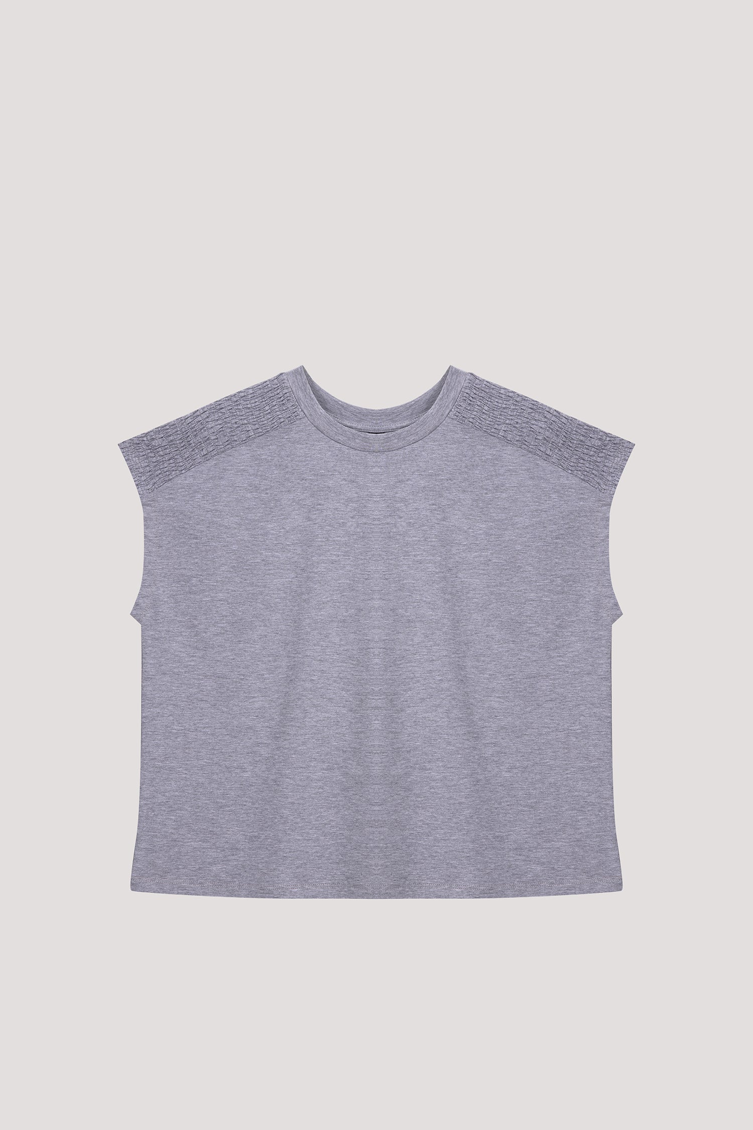 Contrast Texture Yoke Top – iORA Malaysia