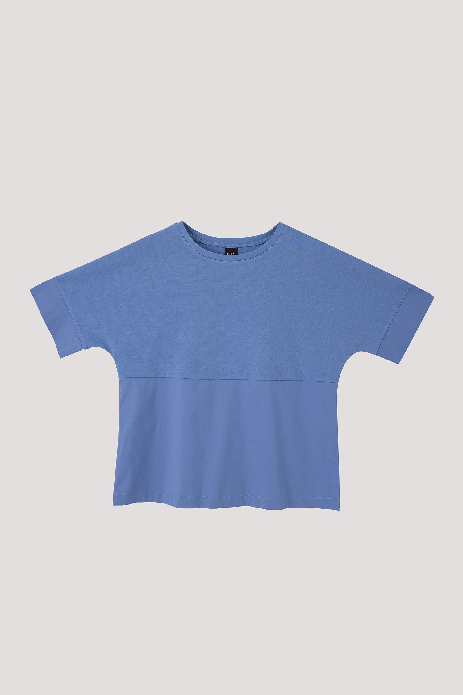 Contrast Fabric Boxy Tee – iORA Malaysia