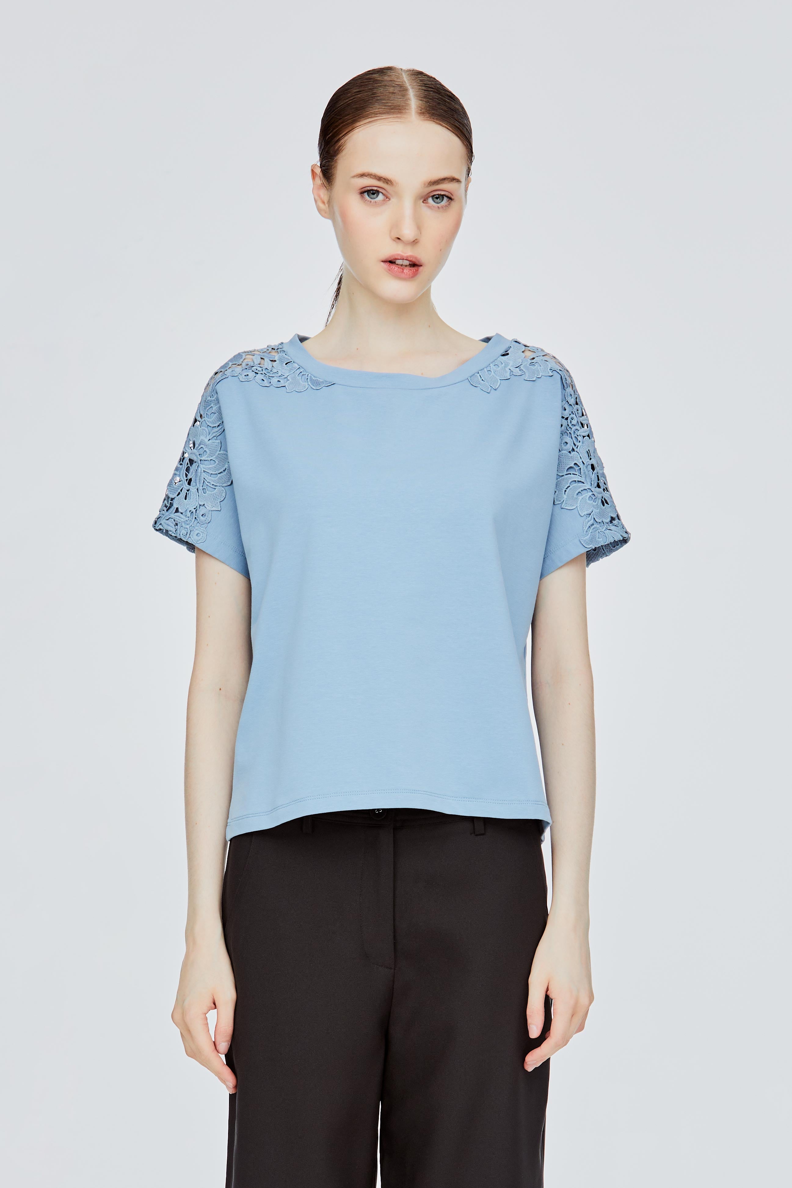 Embroidered Sleeve Blouse – iORA Malaysia