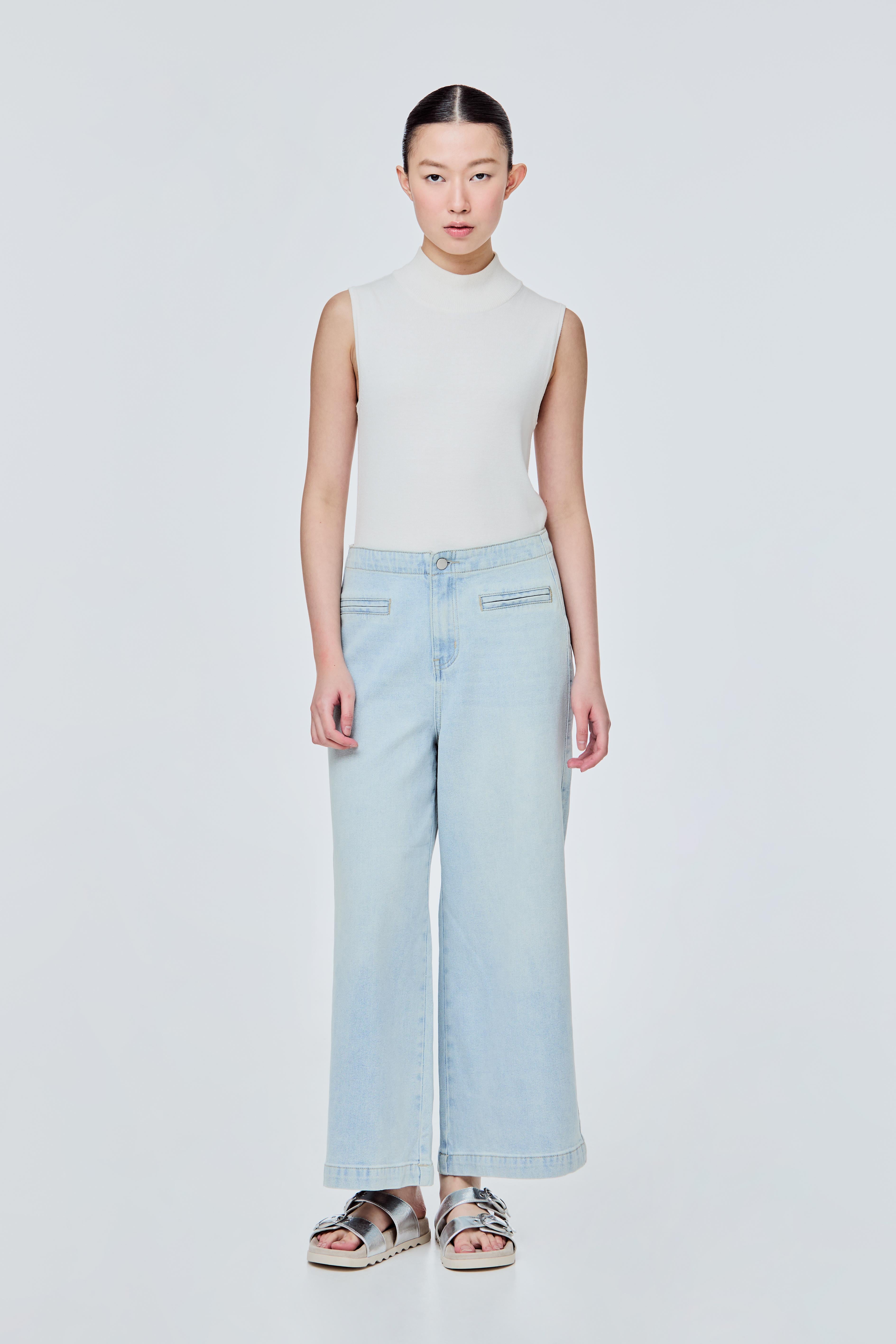 Welt Pocket Straight Leg Jeans – iORA Malaysia