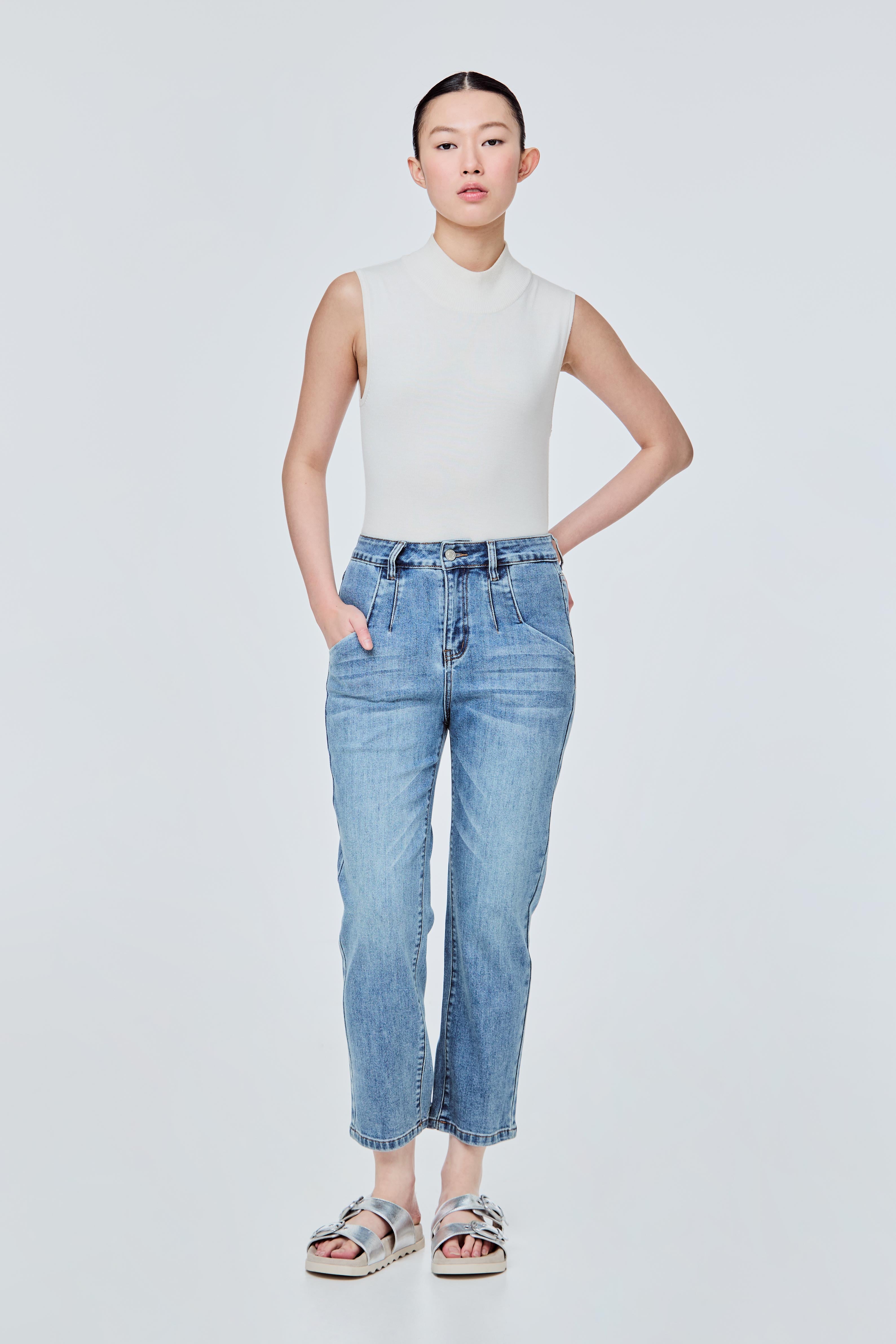 Tapered Cut Indigo Jeans – iORA Malaysia