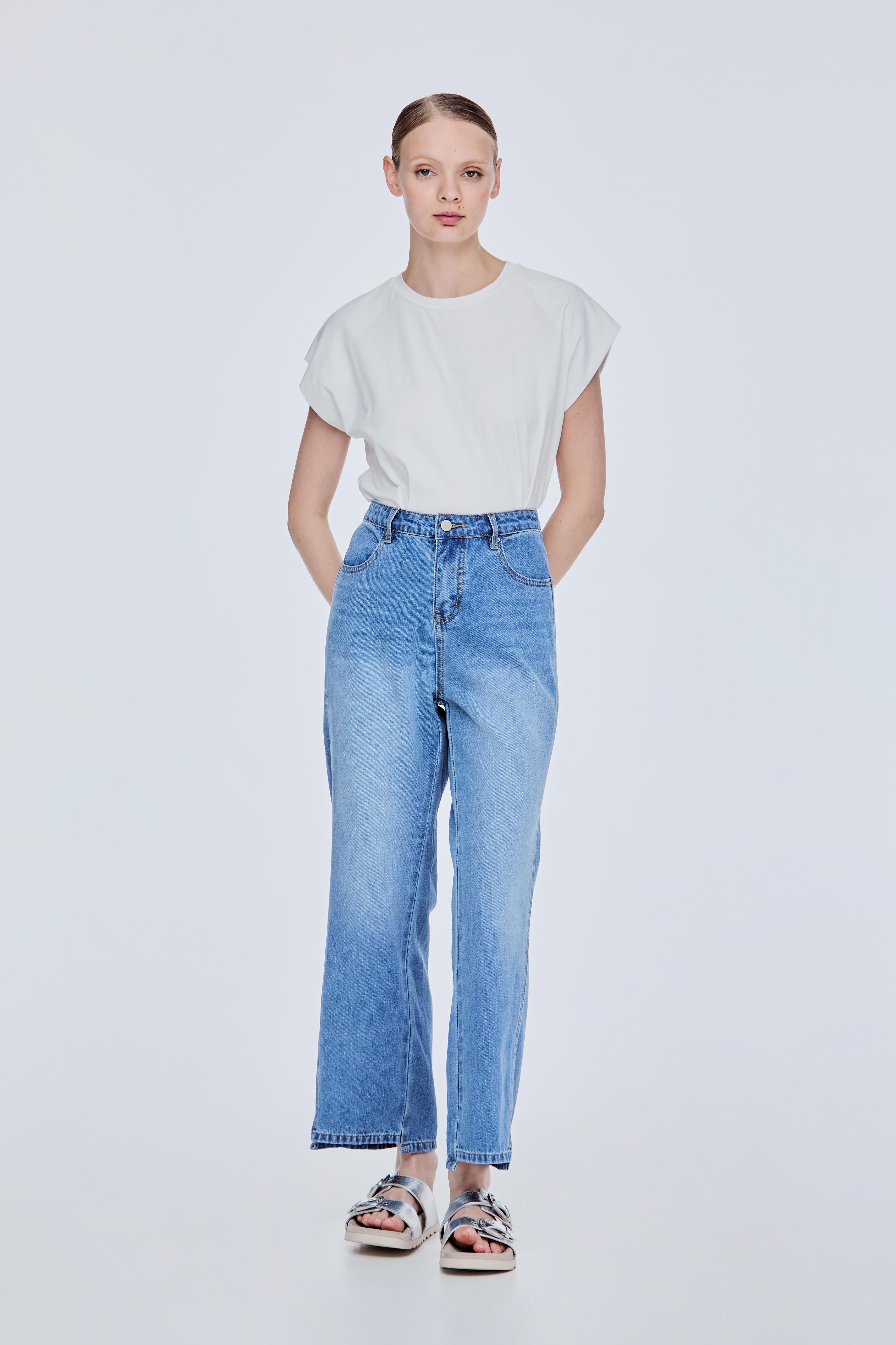 Washed Straight Cut Denim Pants – iORA Malaysia