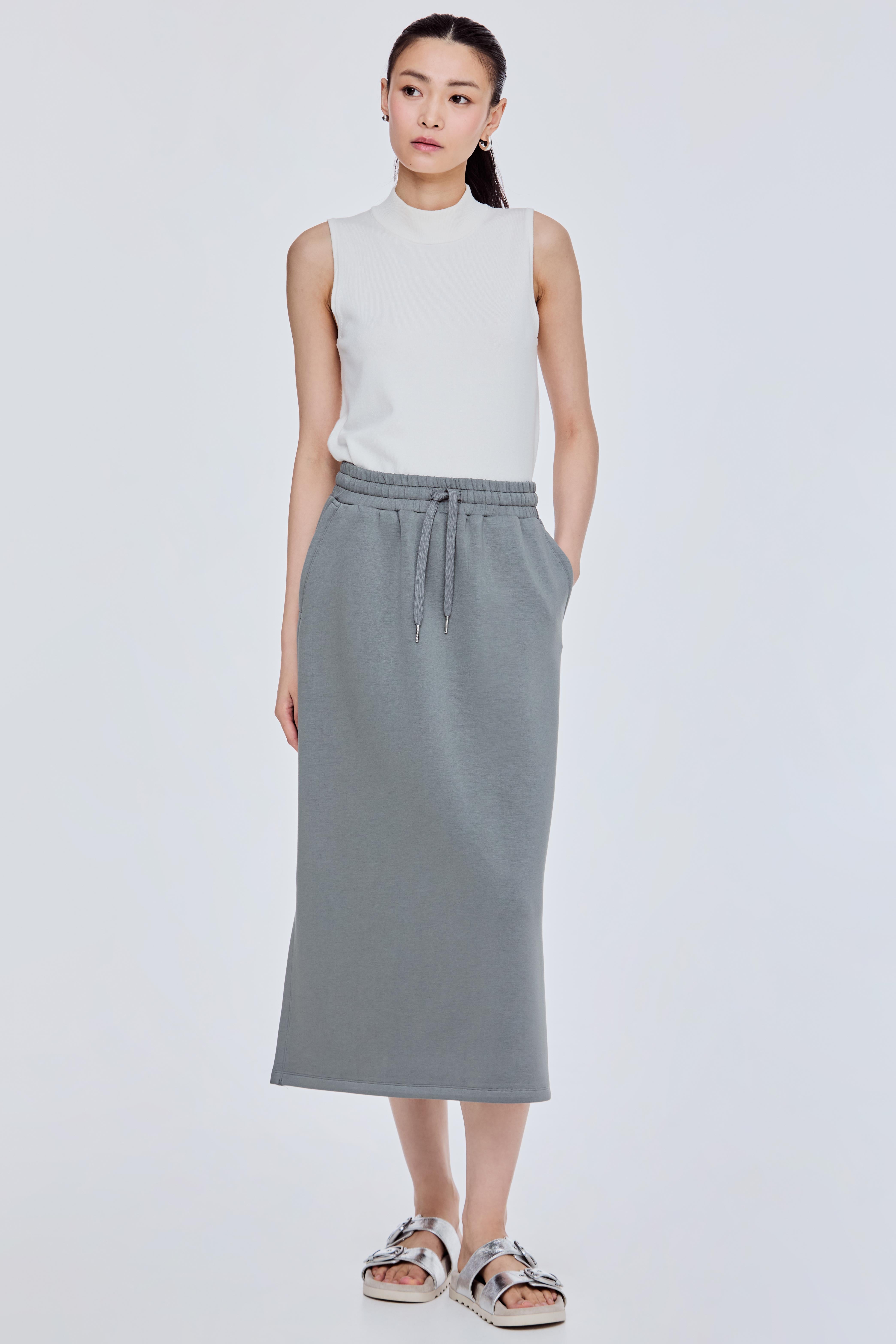Drawstring Midi Skirt – iORA Malaysia