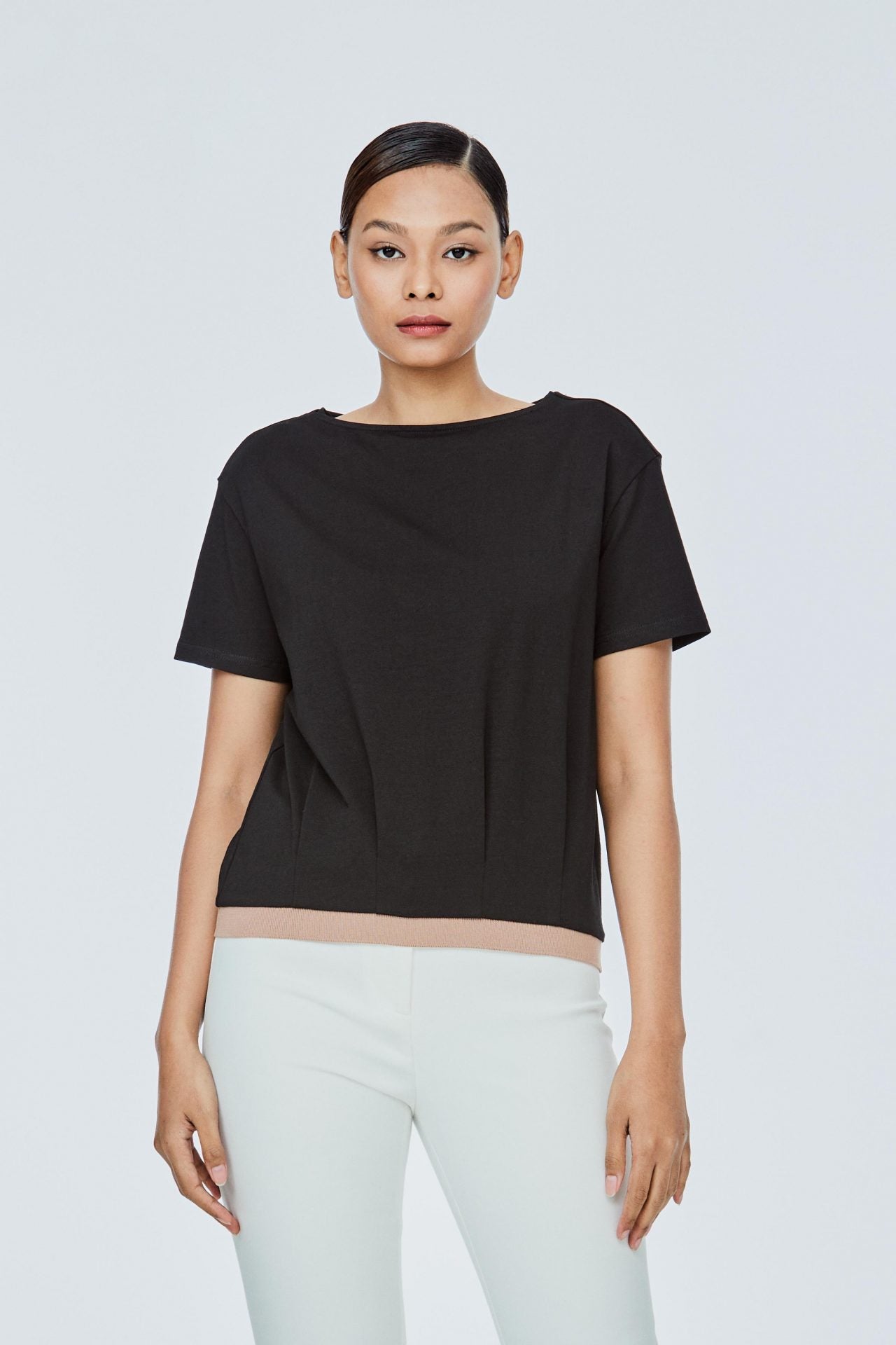 Dropped Shoulder Pleat Top – iORA Malaysia