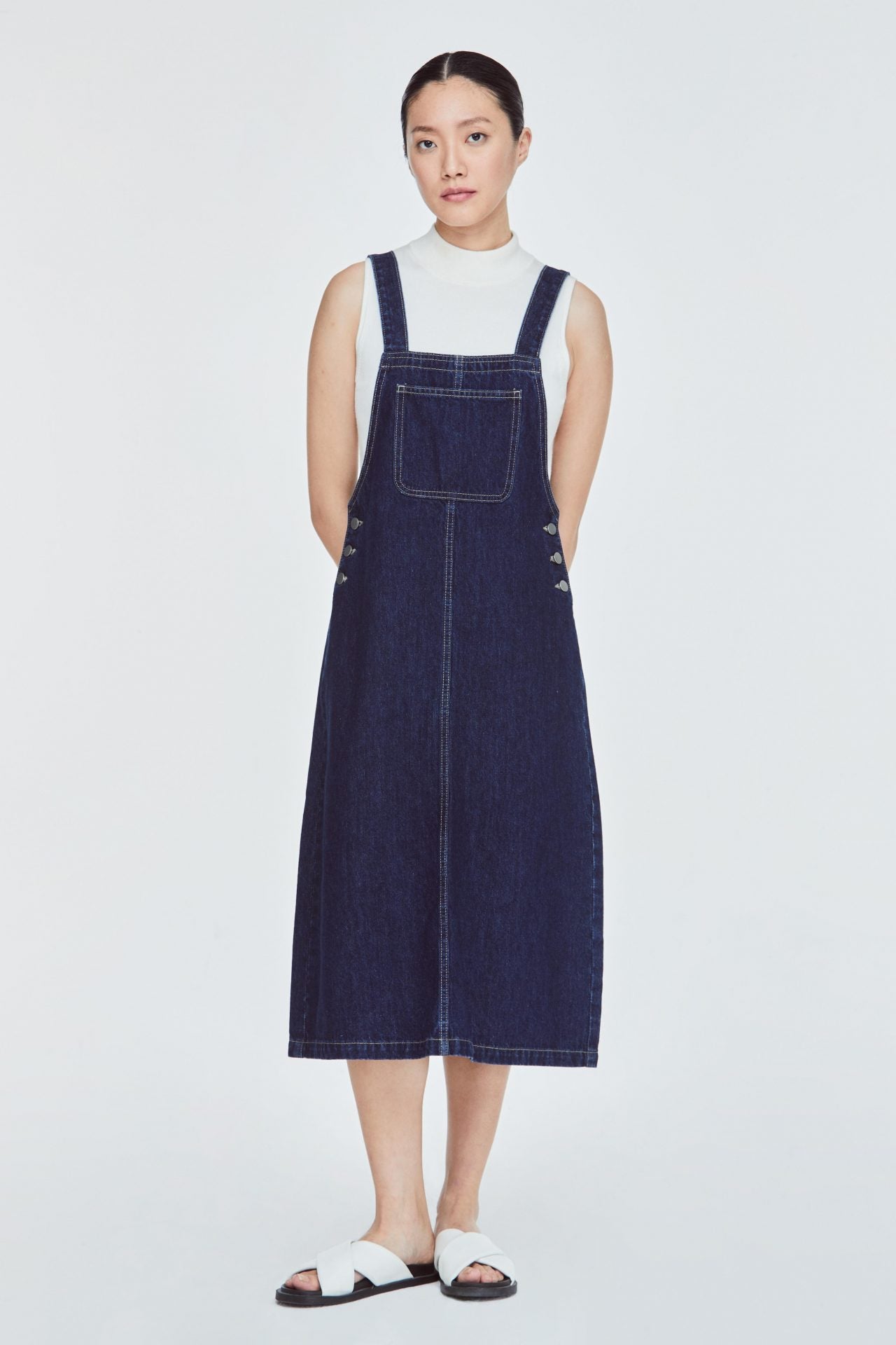 Oversized Denim Dungaree – iORA Malaysia